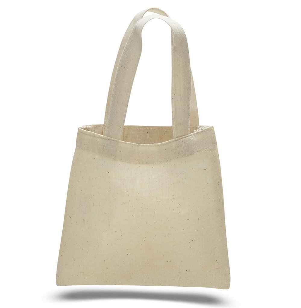 MINI Cotton Tote Bag with Fabric Handles | BAGANDTOTE.COM